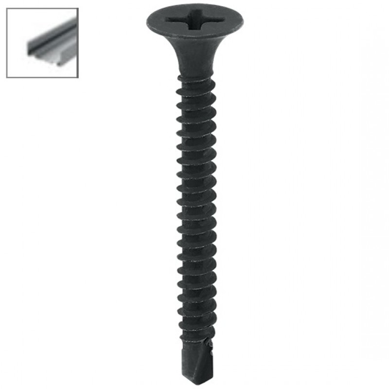 Βίδα Γυψοσανίδας Αυτοδιάτρητη για Σίδερο 3.5x25mm (Συσκ. 100τεμ) BSG-35025