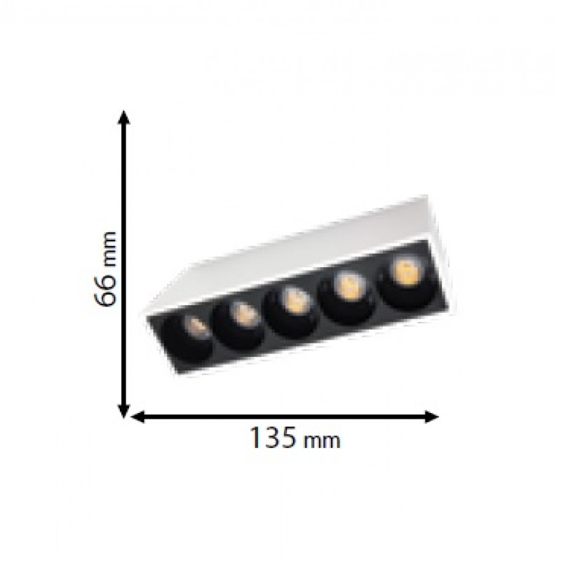 Γραμμικό Φωτιστικό Οροφής LED 10W 230V 800lm 15cm 3000K Θερμό Φως